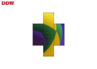 China Ultra Thin Splicing Irregular Video Wall 16.7M Color Quiet Cooling Fan for sale