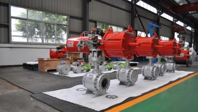 China Activated ESD Side Entry Trunnion Mounted Ball Valve Flange End WCB WCA for sale
