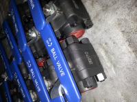 China 3 Pieces API Ball Valve / Forged Steel Floating Ball Valve Manual Operation for sale