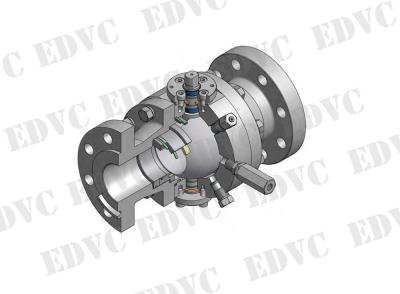 China API6D 1500LB Side Mounted Soft Sealing Ball Valve for sale