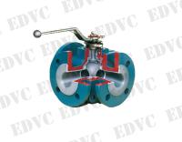 China Forged steel PTFE Lined Ball Valve / 3 Inch 3 Way Ball Valve T L Type for sale