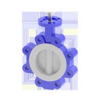 China Soft Sealing Rubber Lined Butterfly Valve WCB 304 316 Wafer Type for sale