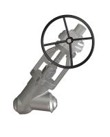 China Pressure Sealed Forge Steel Globe Valve Y Pattern 1500LB F304 With BW NPT for sale