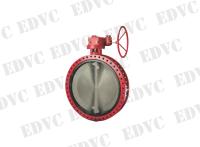 China Ductile Iron Large Butterfly Valves Resilient Seated PTFE Lined For Wastewater for sale