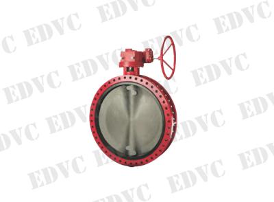 China Ductile Iron Large Butterfly Valves Resilient Seated PTFE Lined For Wastewater for sale