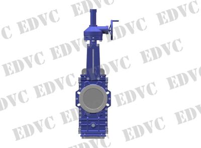China 2 -24 Inch Through Conduit Knife Gate Valve 150 LB Flanged Gear Stainless Steel for sale