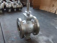 China contoured V Notch Segment Ball Valve DN15 - DN300 with Pneumatic Actuator for sale