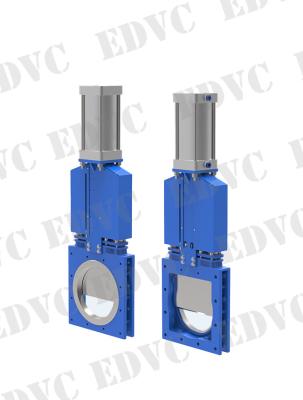 China Carbon Steel Slurry Knife Gate Valve MSS SP81 Insert Flange DN50 - 600 for sale