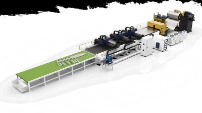 China Rolled Coils Cutting Machine Rolling and Flattening Laser Cutting Machine for sale