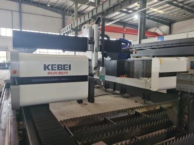 China High Precision Gantry Laser Cutting Machine With Workbench 24000mm Acceleration 0.8g Software Kebei for sale