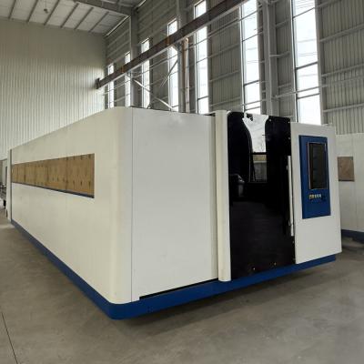 China Dual Drive Rack Pinion Transmission System Exchange Table Laser Cutting Machine With BOCHU Control System for sale