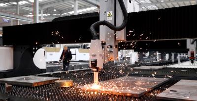 China Bochu Control System Sheet Metal Laser Cutting Machines With CAD Graphic Format And Fiber Laser for sale