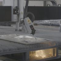 China 24000mm Workbench Gantry Laser Cutting Machine Powered by Fiber Laser for AC380V/50Hz Power Supply for sale