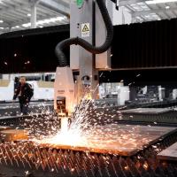 China HIWIN Guiderail Gantry Laser Cutting Machine No Deformation Quick Fast Cutting for sale