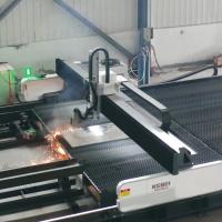 China HIWIN Guiderail Gantry Laser Cutting Machine No Deformation Quick Fast Cutting for sale