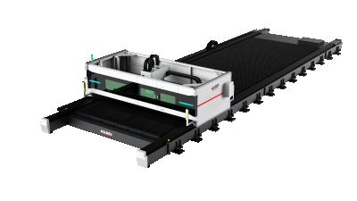 China Industrial Ground Rail Laser Cutting Machine  for Metal Fabrication Project for sale
