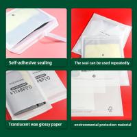 China Custom Biodegradable Glassine Bags 8x10 to 14x18 Inches for T-Shirt Clothing Packaging for sale