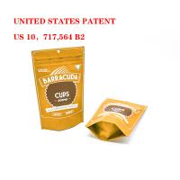 China Custom Child Resistant Mylar Bags 50-200 Microns with Secure Zipper Lock and Odor-Resistant Properties for sale