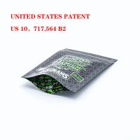 China 1/8 Oz Black Mylar Bags - Child-Resistant Packaging with 50-200 Micron Thickness and Custom Printing for sale