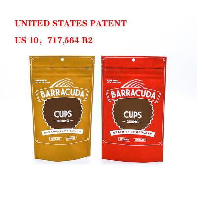 China Custom Child Resistant Mylar Bags 50-200 Microns with Secure Zipper Lock and Odor-Resistant Properties for sale