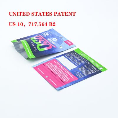 China Custom Odor Proof Child Safe Mylar Bags for Tobacco Packaging with Secure Zip Lock for sale