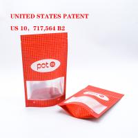 China Custom Child-Resistant Food Pouches 3.5g-28g with Odor-Proof Zipper Lock and 20-200 Micron Thickness for sale
