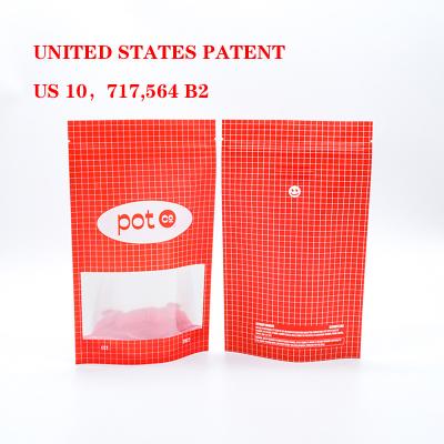 China Custom Child-Resistant Food Pouches 3.5g-28g with Odor-Proof Zipper Lock and 20-200 Micron Thickness for sale