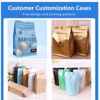 China Moisture Proof Flat Square Bottom Bags - 5 OZ to 35 OZ Sizes Available for sale