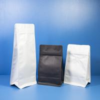 China High Barrier Flat Bottom Coffee Bags with Valve and Zipper 125g to 1000g Custom Logo for sale