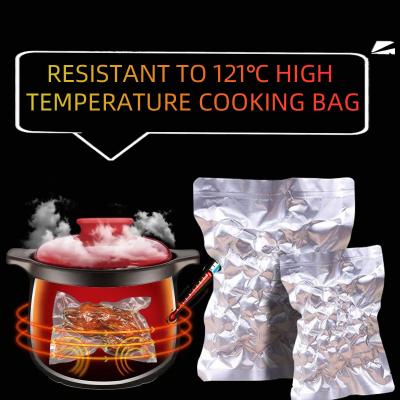 China Aluminum Foil High-Temperature Cooking Bags 121°C Heat Resistant Retort Packaging for Food Processing for sale