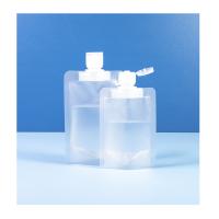 China Custom 30-100ml Stand Up Spout Pouch for Shampoo Shower Gel Cosmetic Travel Packaging for sale