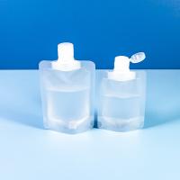 China Multi-Use Transparent Spout Pouch Packaging 30ml-100ml Capacity with 2-6mil Thickness for Food and Beverages for sale