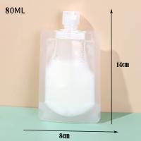 China Flap Spout Bag 30ml 50ml 100ml Capacity Food-Grade Packaging with Self-Adhesive Seal for sale