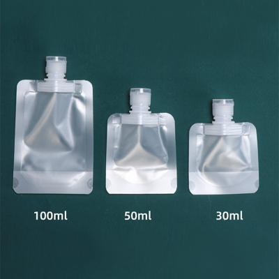 China Lightweight Plastic Spout Pouch with Cap - 30ml to 100ml Capacity, Leak-Proof Liquid Packaging Solution for sale