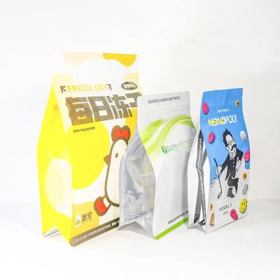 China Custom Octagonal Pet Food Packaging Bags - 1kg/2.5lb Capacity with Heat Seal & Zipper Options for sale