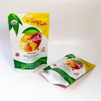 China Custom PET Aluminized Zipper Bag for Food Packaging 100g Dried Mango Snack Bag for sale