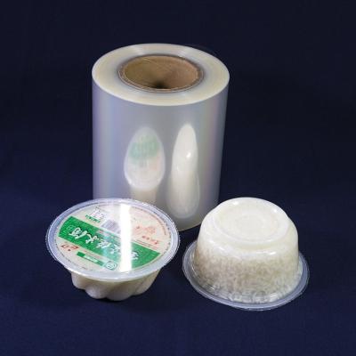 China Transparent Plastic Packing Film 100-1000mm Width Easy Peel Top Sealing for Coffee Packaging for sale