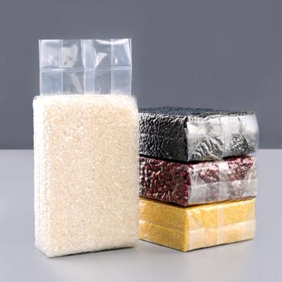 China Clear Plastic Vacuum Packaging Bags for Food - Various Sizes for Rice Brick Packaging with GRS BRC Certification for sale
