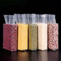 China Clear Plastic Vacuum Packaging Bags for Food - Various Sizes for Rice Brick Packaging with GRS BRC Certification for sale