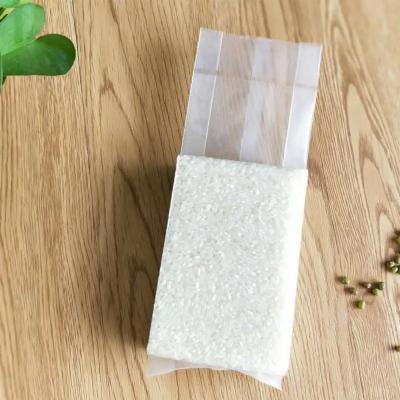China Custom Rice Brick Square Vacuum Nylon Plastic Packaging Bags - PA/PE Material with 9-Color Printing and 15-20 Day Delivery for sale