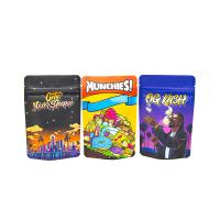 China Custom Child Resistant Mylar Bags Food Grade 0.1mm Thick with Zipper Closure for Medication for sale