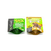 China Custom Biodegradable Stand Up Pouch with Zip Lock 0.05mm 0.15mm Thickness for Pet Food Nuts Dried Fruits for sale