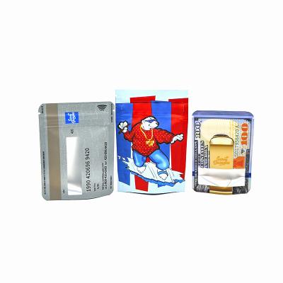China Custom Printed Resealable Hermetic Doypack Snack Bags Food Grade Plastic 100mm x 160mm for sale