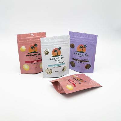 China Custom Smell Proof Child Resistant Mylar Bags 1/4 Oz to 2 Oz Sizes Available for sale