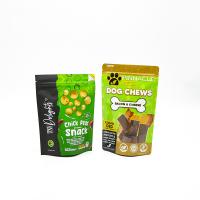 China Custom Biodegradable Stand Up Pouch with Zip Lock 0.05mm 0.15mm Thickness for Pet Food Nuts Dried Fruits for sale