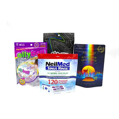 China Customized Resealable Zip Lock Pouch Aluminum Foil Stand Up Bag 100pcs MOQ for sale