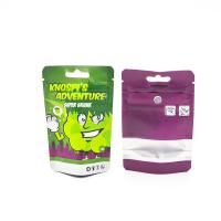 China Child Resistant Weed Bags Plastic Doypack Stand Up Pouch Custom Digital Printing 100g for sale