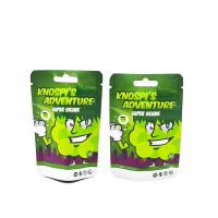 China Custom Printed Tobacco Cigar Mylar Bag 3 Side Seal Aluminum Foil Zip Pouch 100g for sale