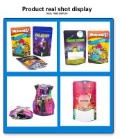 China 3.5g 7g Smell Proof Mylar Bags Child Resistant Ziplock Stand Up Food Packaging Custom Logo for sale