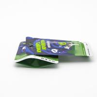 China Custom Laminated Mylar Tobacco Stand Up Zipper Bag with Child Resistant Design 100 Pcs MOQ for sale